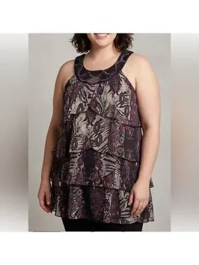 MXM | Tops | Show Special Mxm Beaded Tiered Top Size 2 | Poshmark